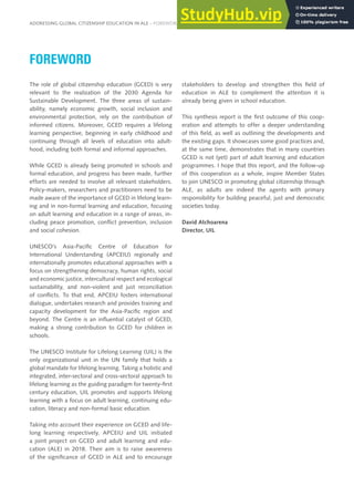 Addressing Global Citizenship Education In Adult Learning And Education ...
