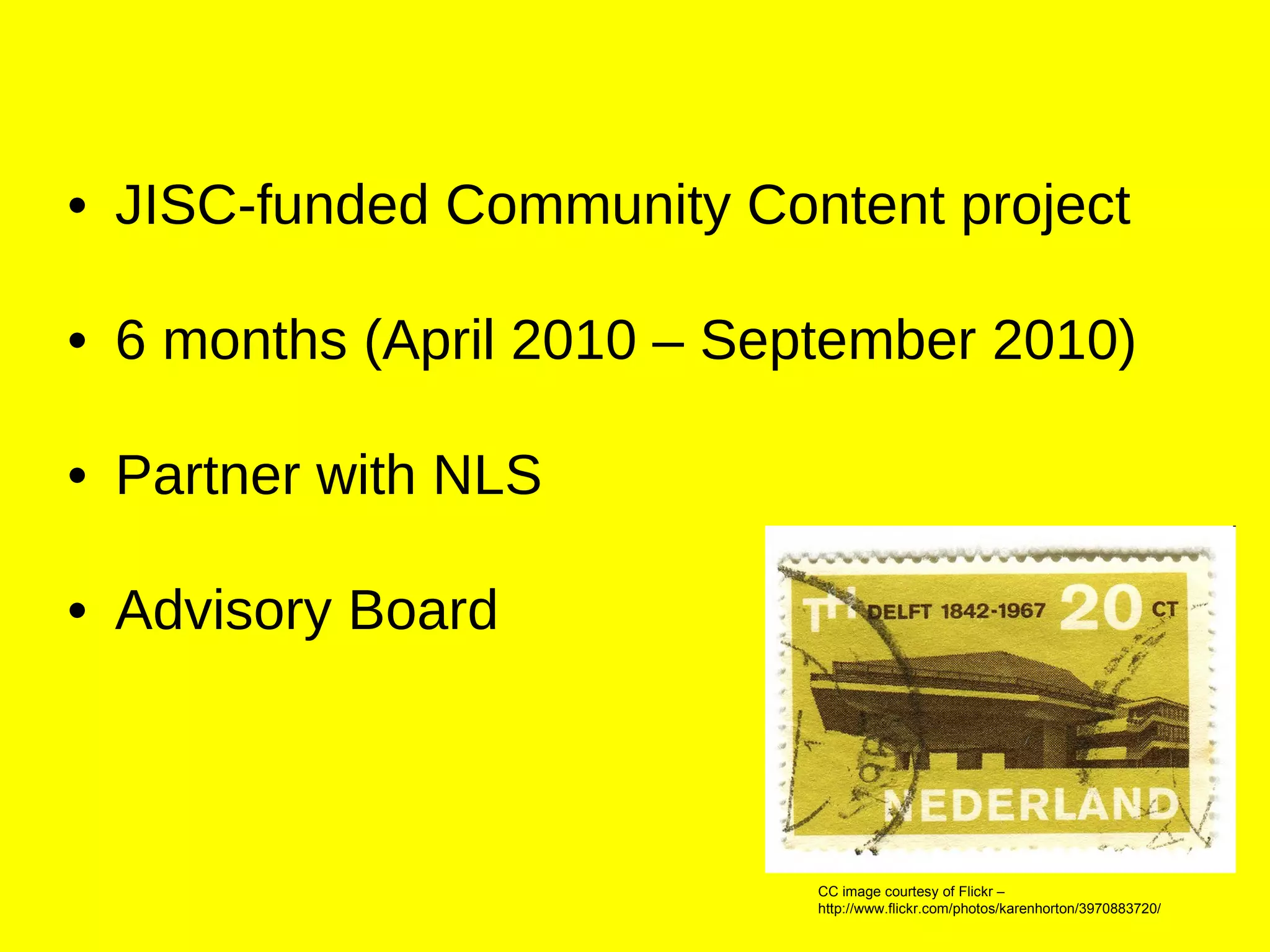 AddressingHistory - Crowdsourcing historical data and maps | PPT