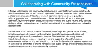 Joseph Dominic | Addressing Homelessness Developing Housing First ...