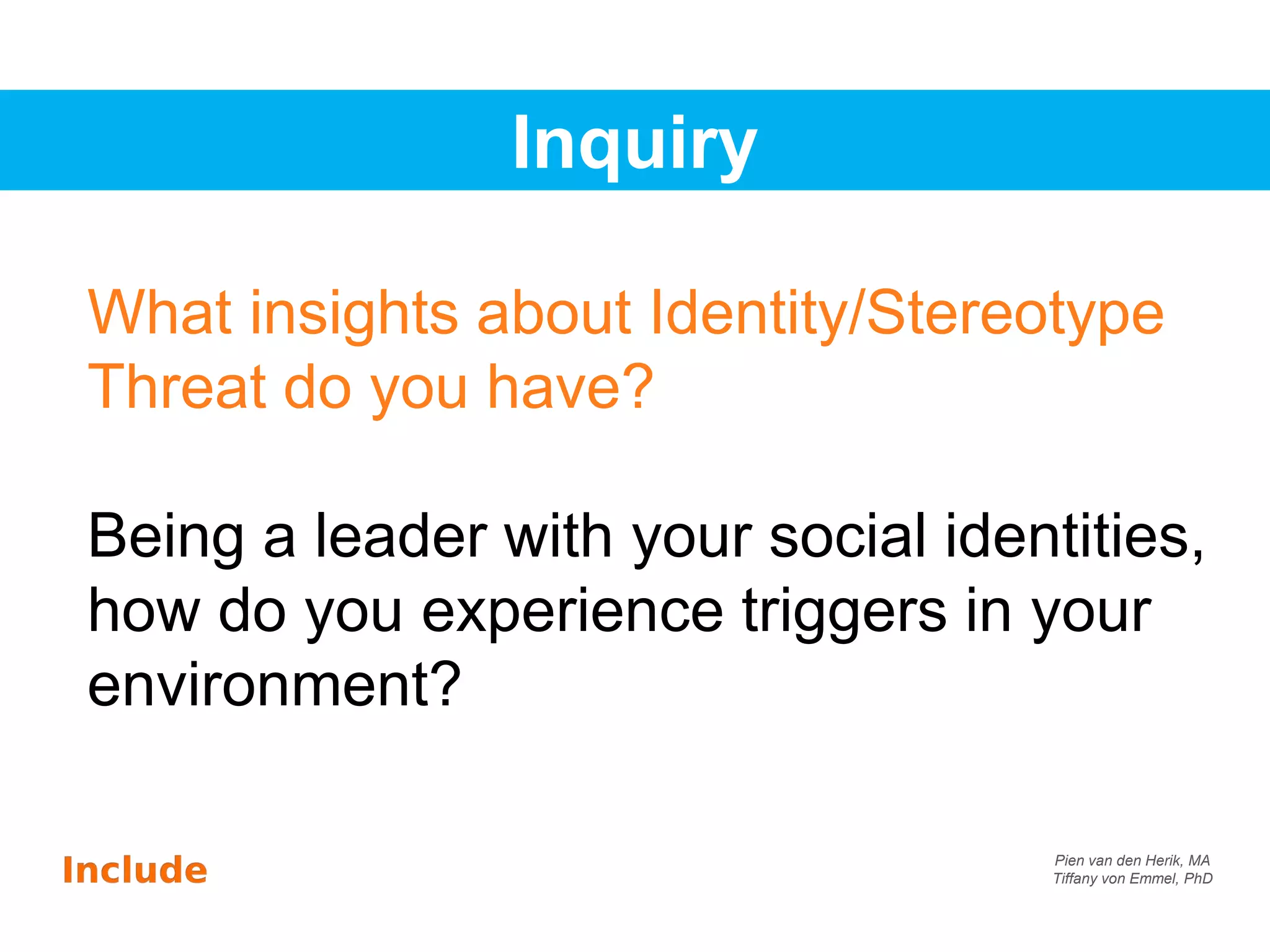 Addressing Identity Threat with Self-Compassion | PPTX