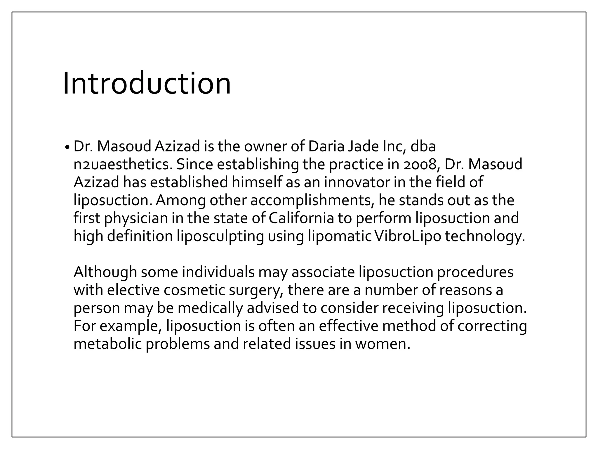 Addressing Lipohypertrophy with Liposuction | PPTX