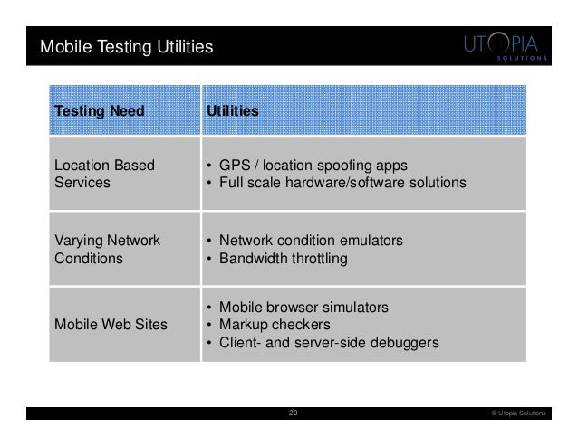 Addressing Mobile App Testing Challenges Addressing Mobile App Testing Challenges