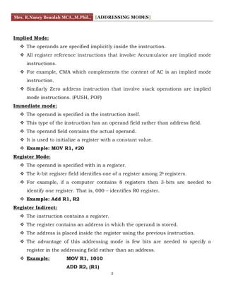 Addressing Modes | PDF