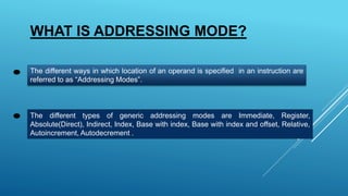 Addressing modes | PPTX