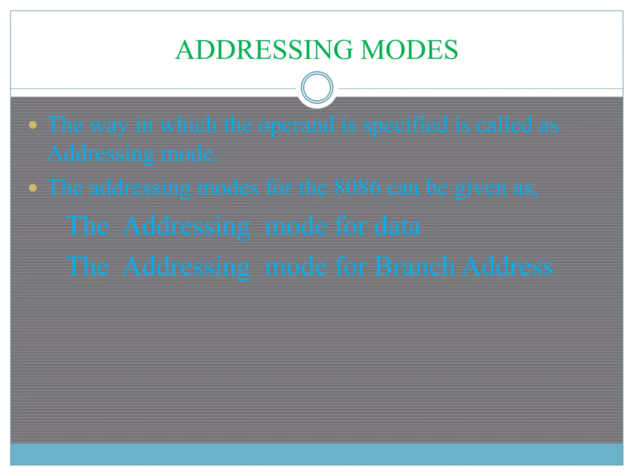 Addressing modes | PPTX