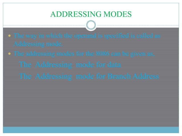 Addressing modes | PPT
