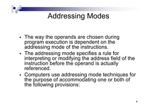 Addressing Modes Addressing Mode With Illustration Addressing Mode In