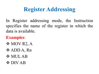 Addressing modes | PPTX