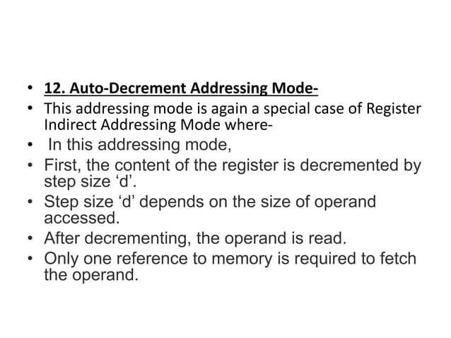 Addressing Modespptx Programming Languages Computing