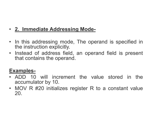 Addressing Modes.pptx | Programming Languages | Computing