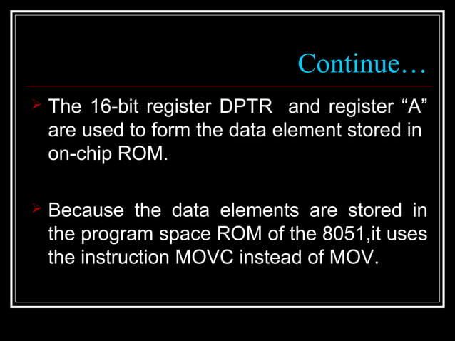 Addressing modes of 8051 | PPT | Programming Languages | Computing