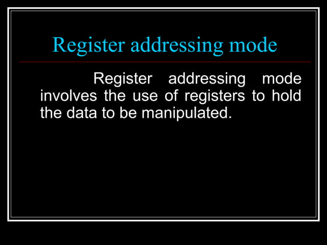 Addressing modes of 8051 | PPT | Programming Languages | Computing