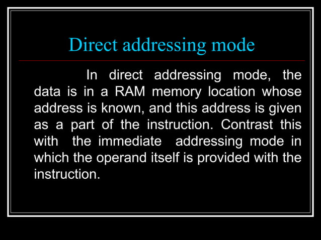 Addressing modes of 8051 | PPT | Programming Languages | Computing