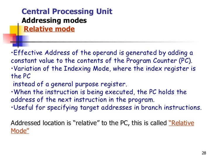 Addressing modes (detailed data path)