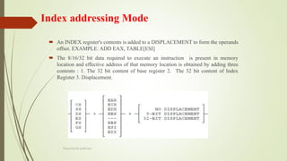 Addressing modes of 80386 | PDF