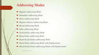 Addressing modes of 80386 | PDF