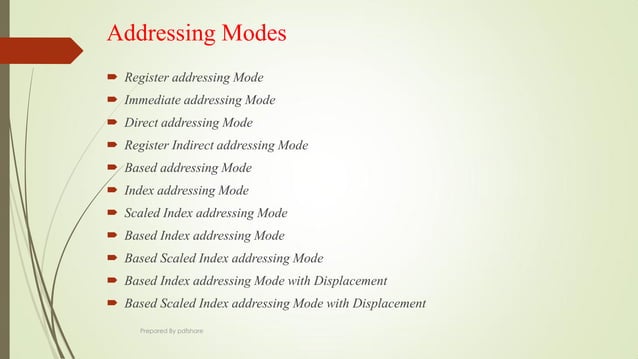 Addressing modes of 80386 | PDF | Programming Languages | Computing