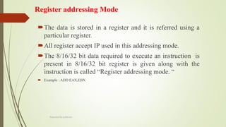 Addressing modes of 80386 | PDF | Programming Languages | Computing