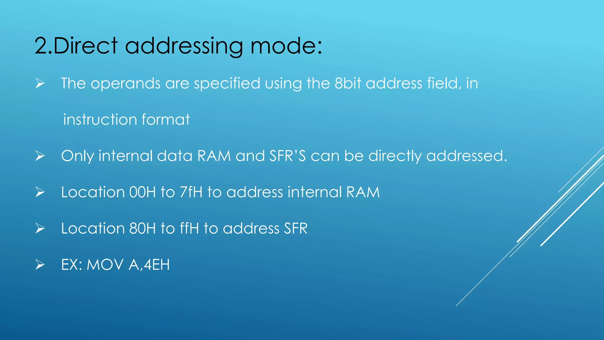 Addressing Modes Of 8051 Ppt