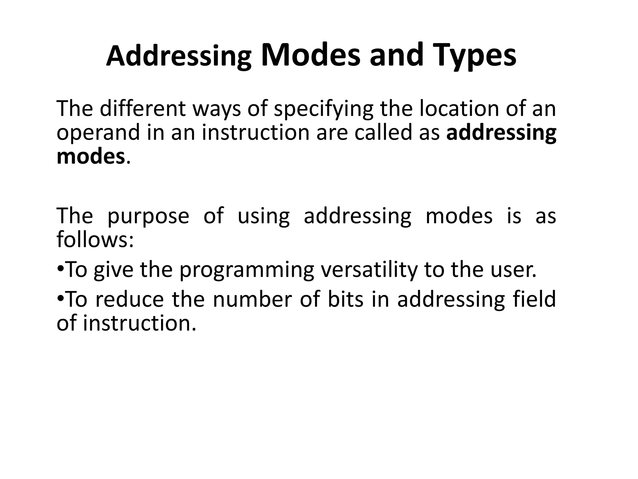 Addressing modes ppt | PPT