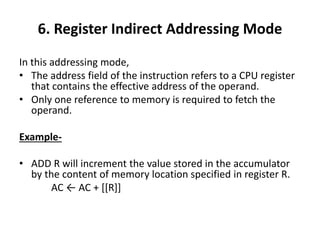 Addressing modes ppt | PPTX