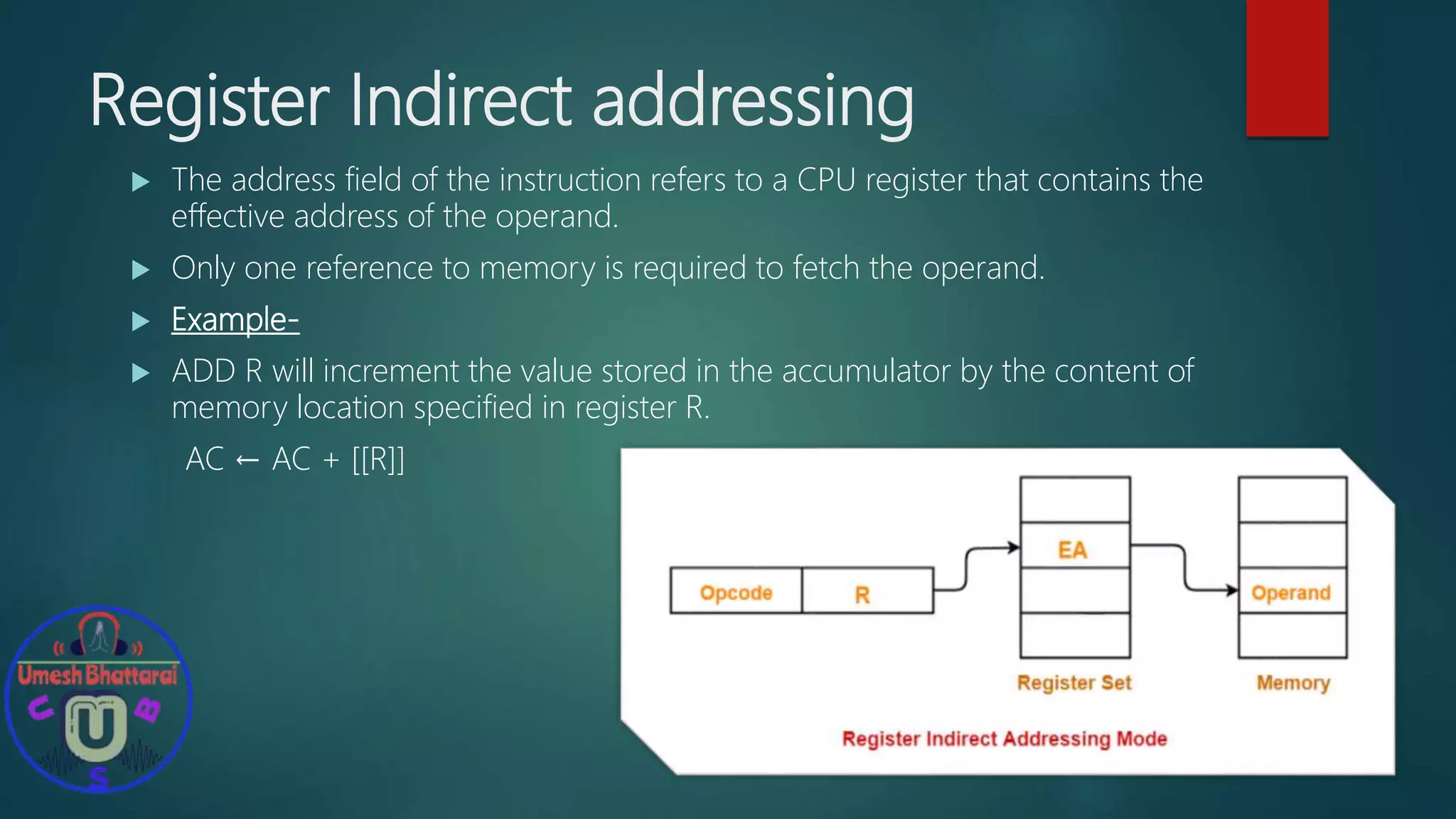 Addressing modes presentation | PPSX