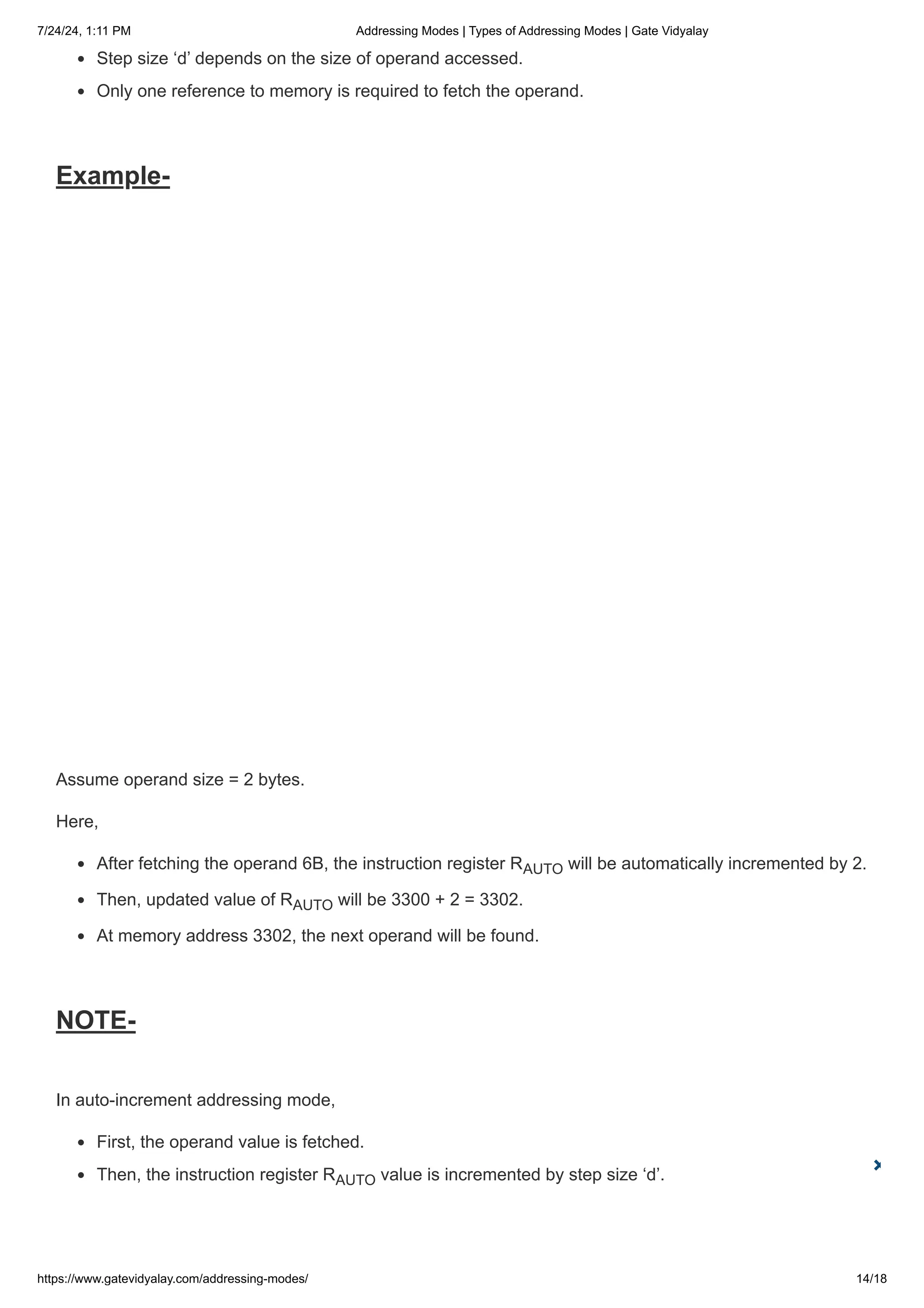 Addressing Modes Types Of Addressing Modes Gate Vidyalaypdf