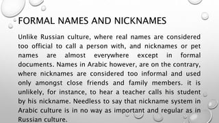 Addressing people in Arab countries | PPTX