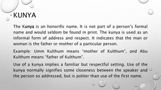 Addressing people in Arab countries | PPTX