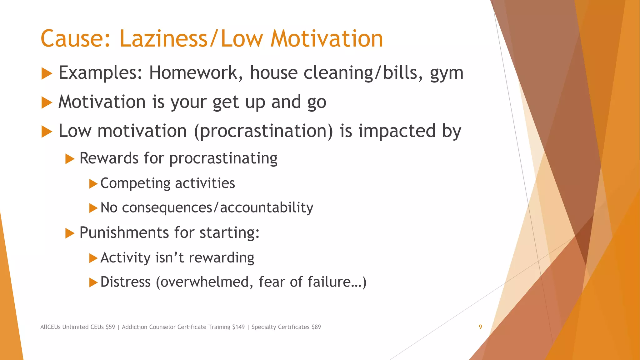 Addressing procrastination | PPT