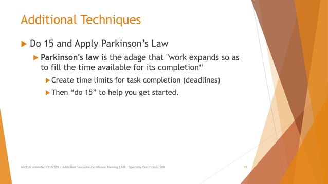 Addressing procrastination | PPT