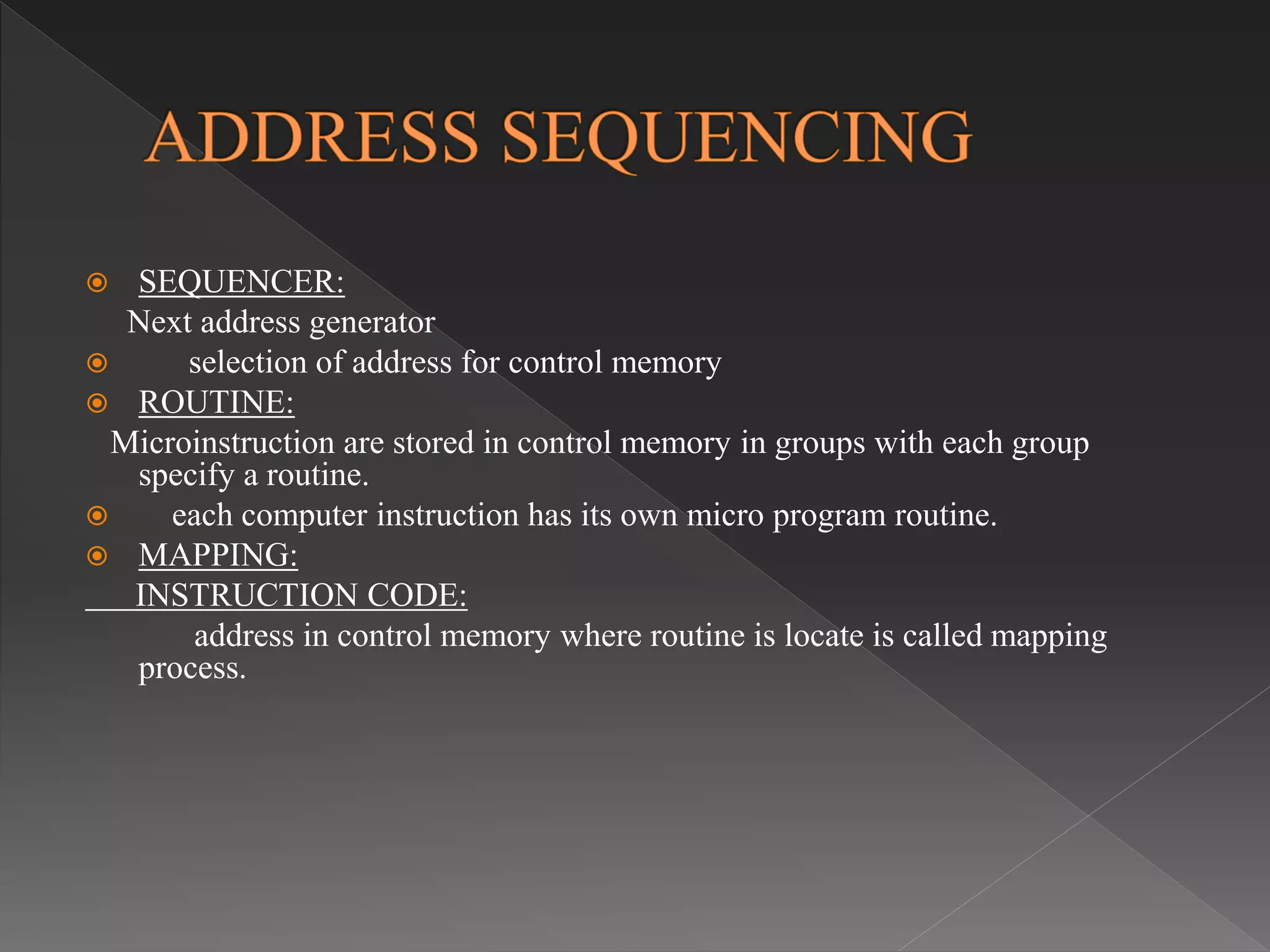 Addressing sequencing | PPTX