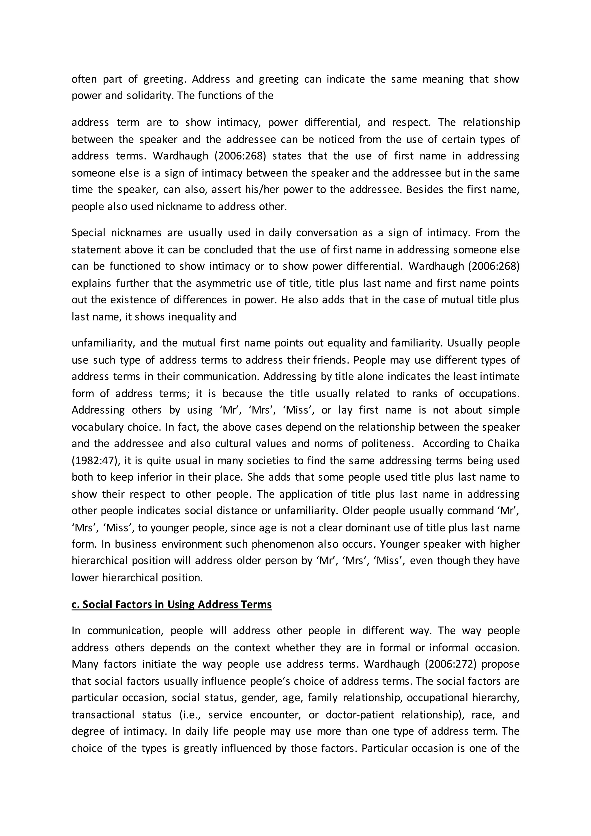 Addressing system | DOCX