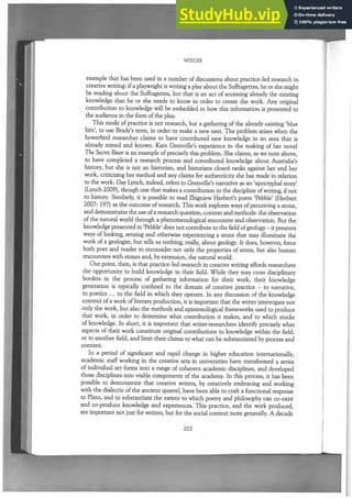 ADDRESSING THE ANCIENT QUARREL CREATIVE WRITING AS RESEARCh | PDF