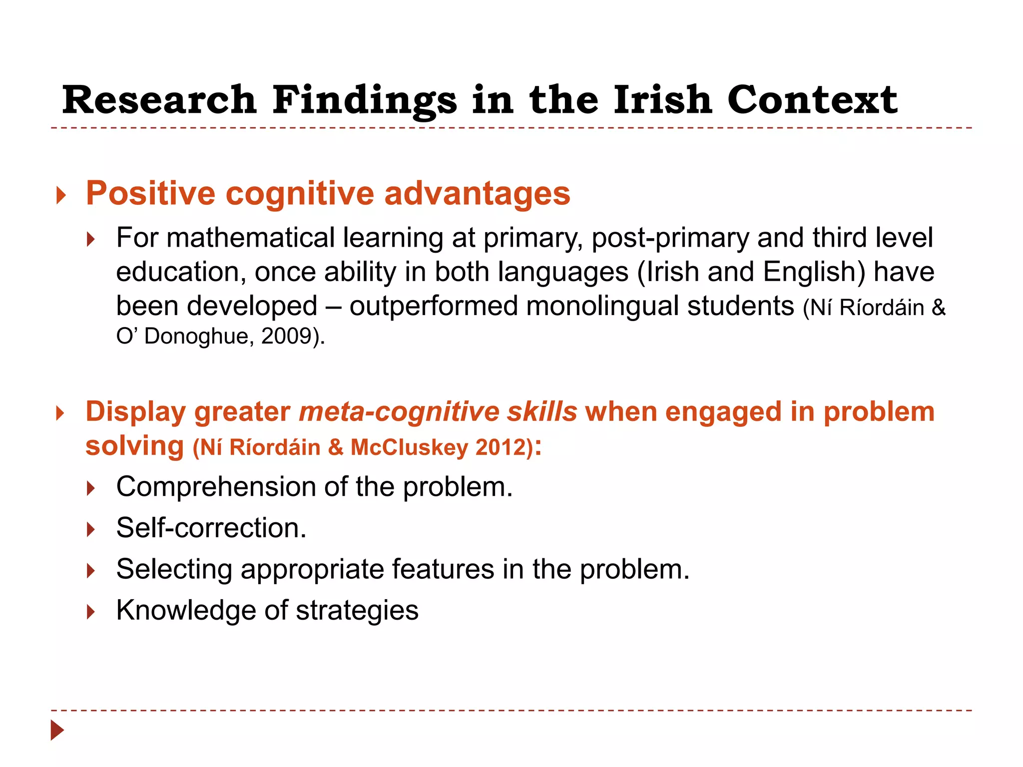 Addressing the bilingual factor - insights influences | PPT