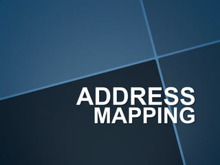 Address mapping | PPTX