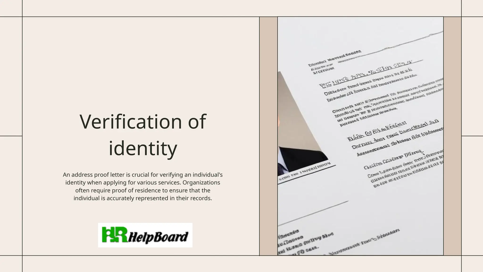 Address Proof Letter for Passport, Address Proof Letter | PPTX