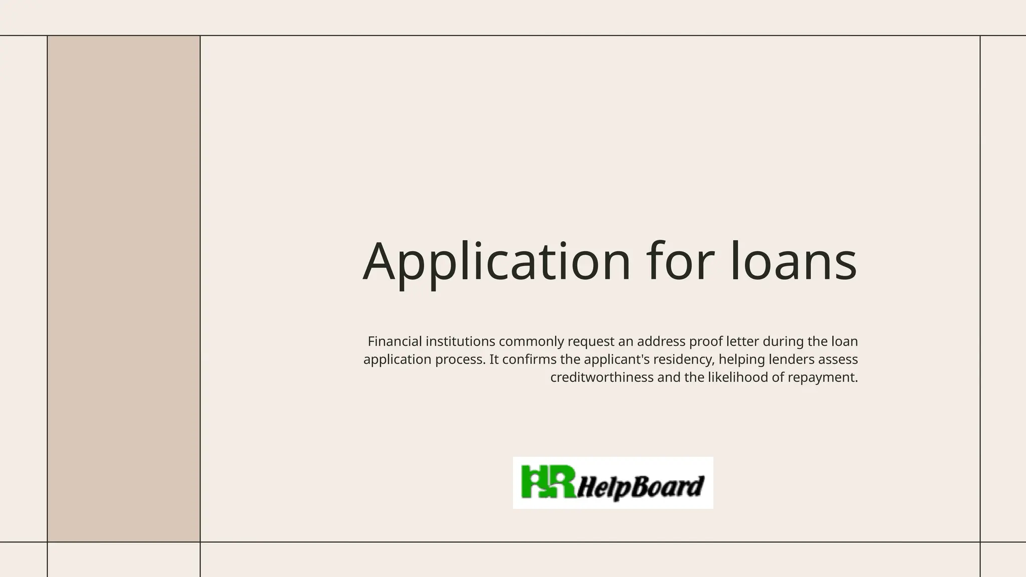 Address Proof Letter for Passport, Address Proof Letter | PPTX