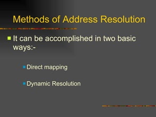 Address Resolution Protocol | PPT