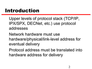 Address resolution protocol | PPT