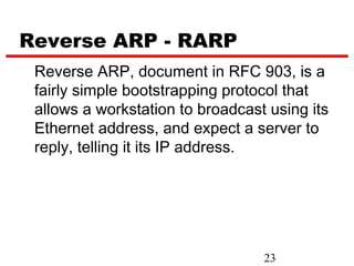 Address resolution protocol | PPT