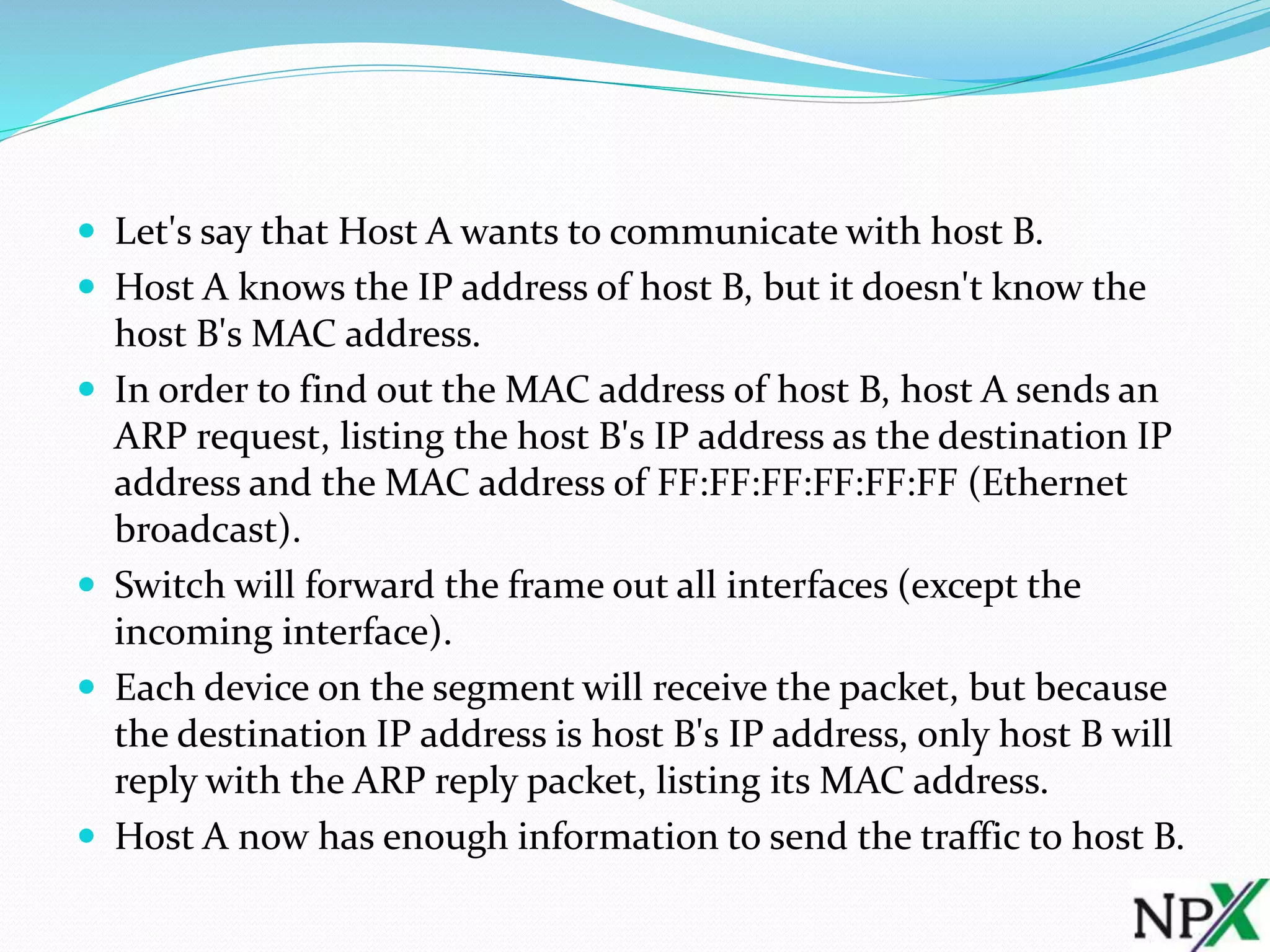 Address resolution protocol (ARP) | PPTX | Computer Networking | Computing