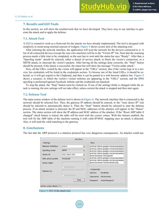 Address Resolution Protocol (ARP) Spoofing Attack And Proposed Defense | PDF
