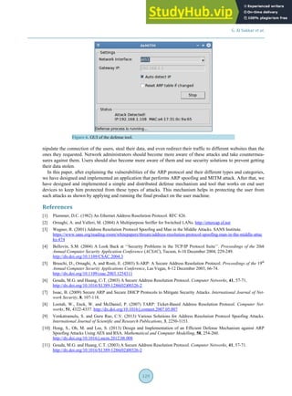 Address Resolution Protocol (ARP) Spoofing Attack And Proposed Defense | PDF