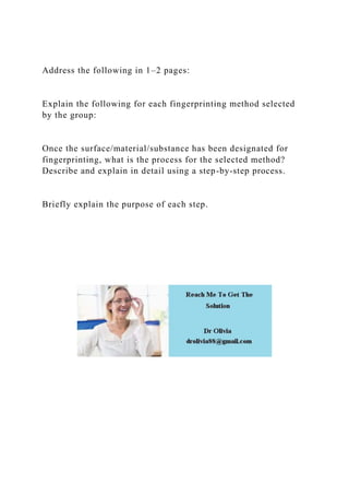 Address the following in 1–2 pages Explain the followin | DOCX