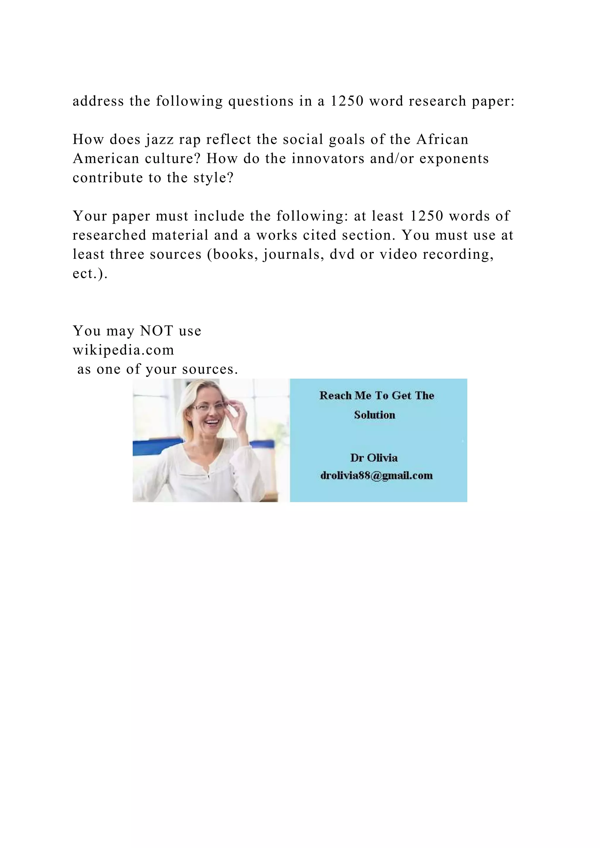 address the following questions in a 1250 word research paperHo | PDF