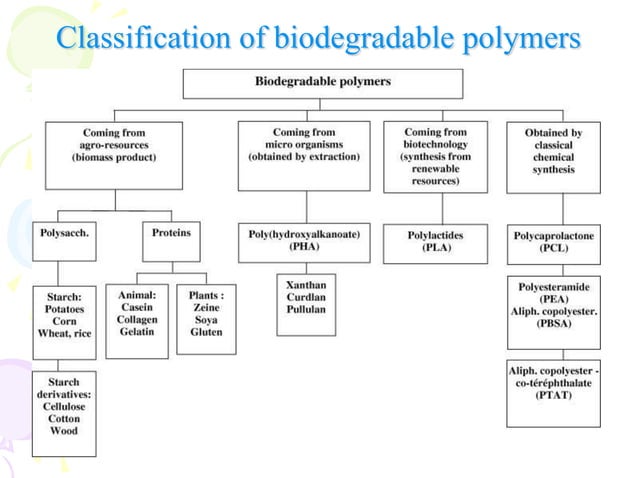 biodegradable polymers | PPTX | Chemistry | Science