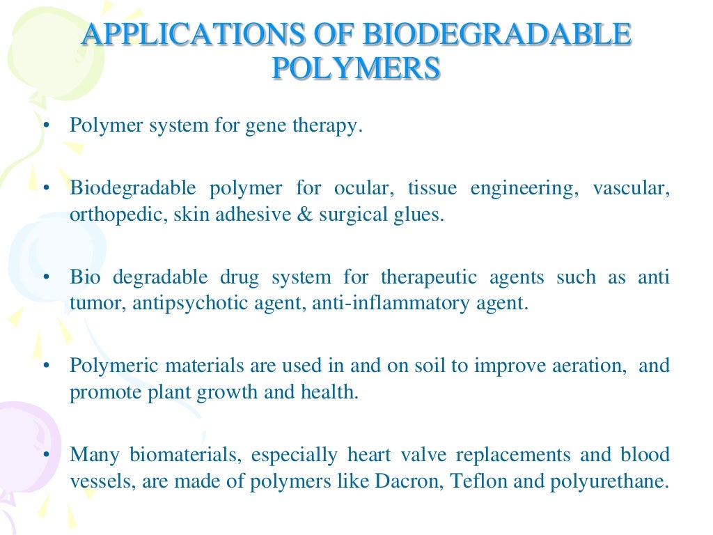 biodegradable polymers