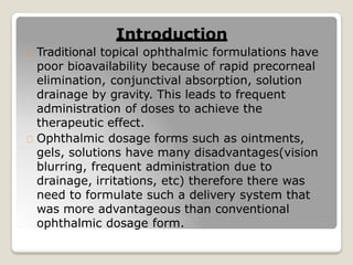 Ophthalmic Inserts | PPTX