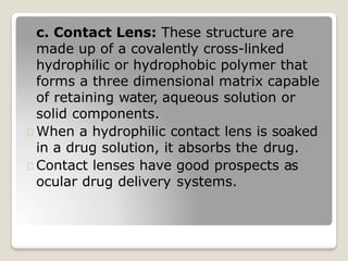 Ophthalmic Inserts | PPTX